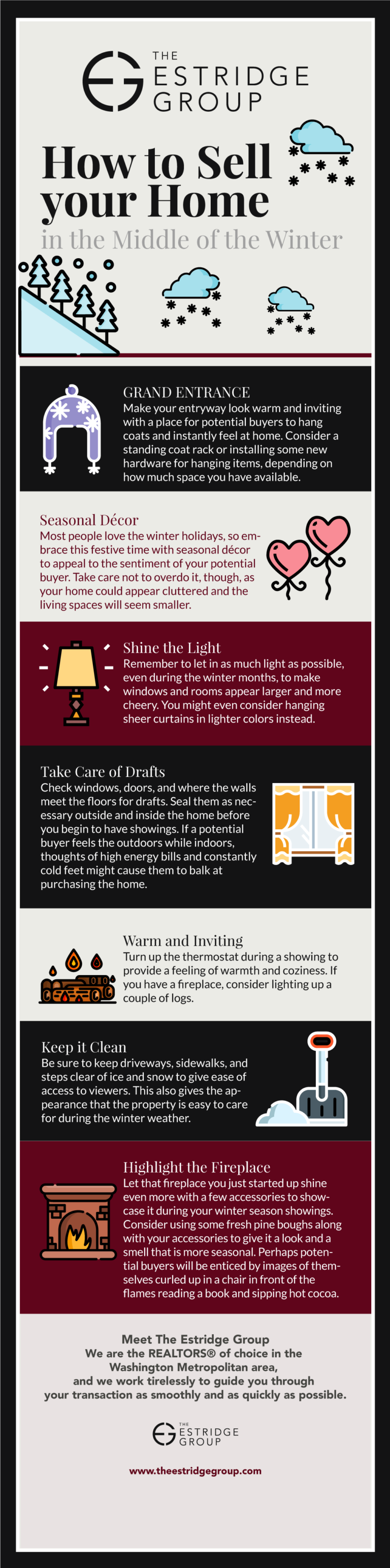 How to Sell your Home in the Middle of the Winter | Infographics Race
